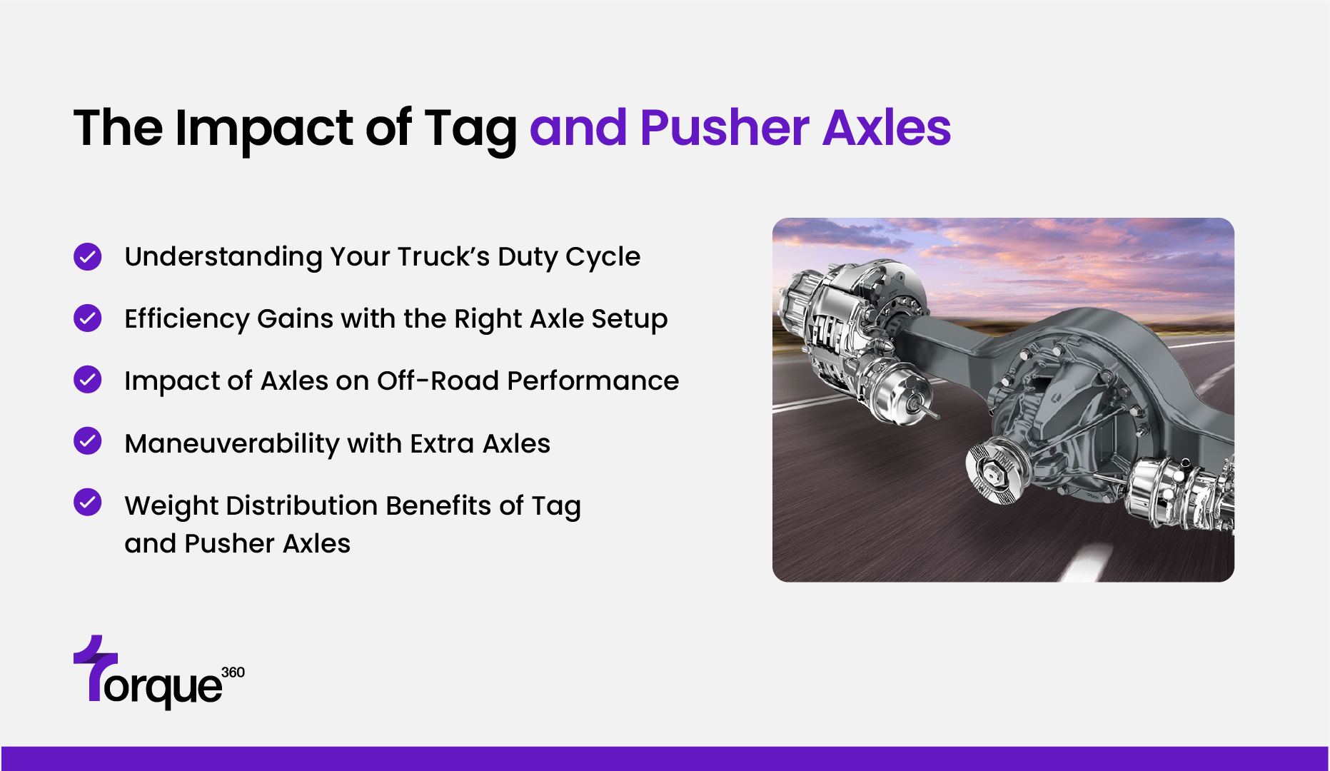 Tag Axles vs. Pusher Axles: Understanding the Differences Tag Axles vs. Pusher Axles: Understanding the Differences